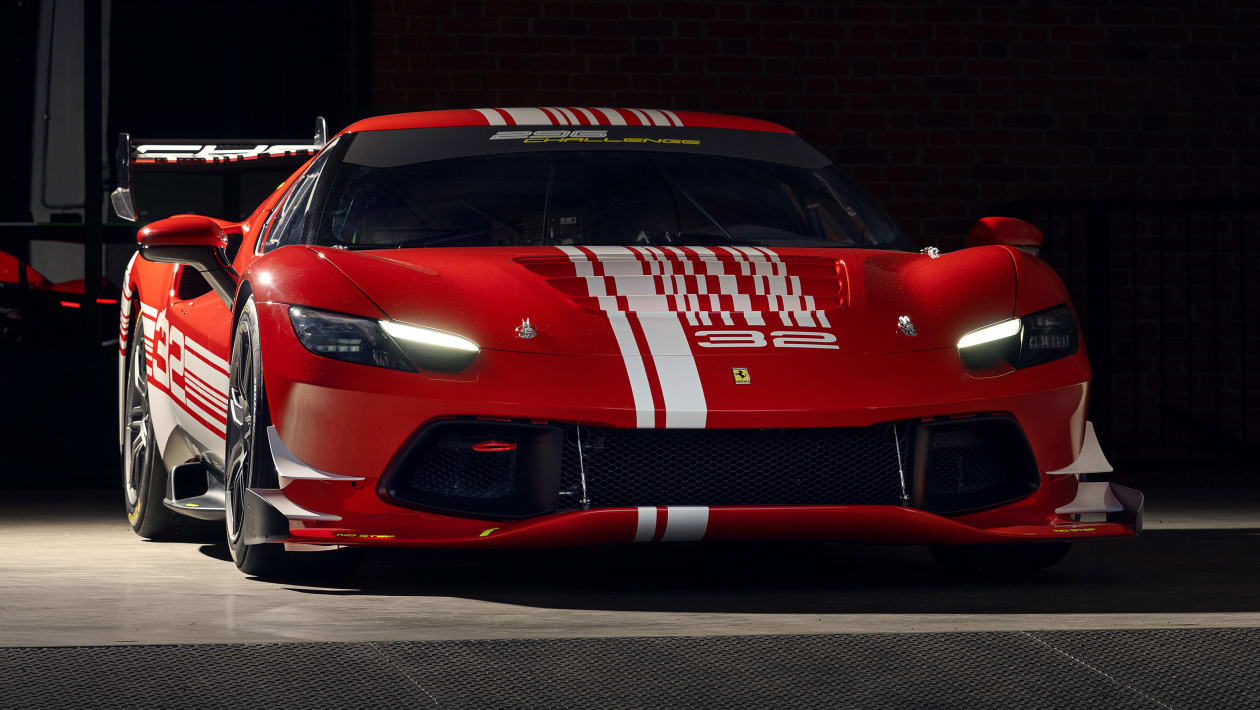 The Ferrari 296 Challenge racer drops hybrid power, retains V6 | evo